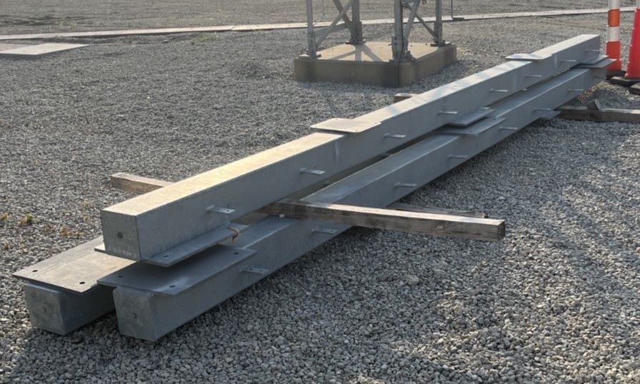 Six (6) Non-Tapered Tubular Station Structures (0074380851)