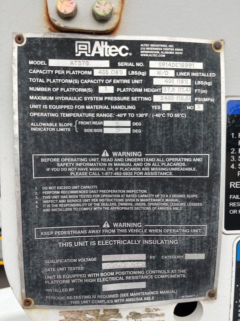 2014 Ram 5500 4x4 w/ Altec AT37G (680932)