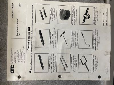 OTC Clutch Service Kit