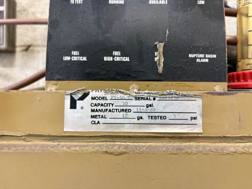PRYCO PY-50 T Gallon Industrial Diesel Fuel Storage Tank
