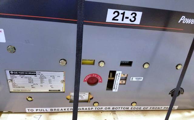 GE 4160 V Power Vac Breakers (VB1 4.16-250-3) Qty 9