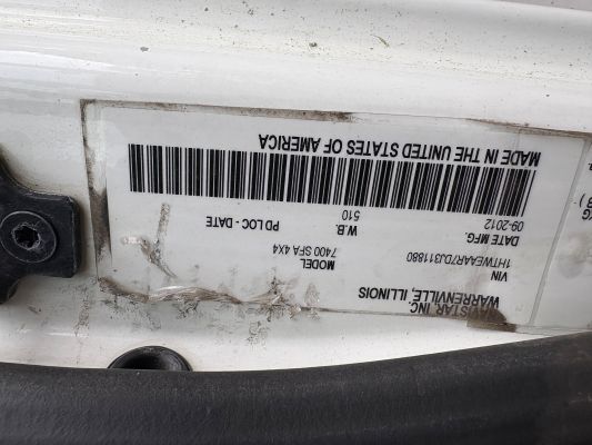 SALVAGE - 2013 International Altec Material Handler (860067)