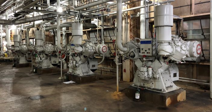 Four (4) Joy Model EH Two-Stage Air Compressors