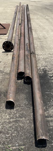 5 Pieces of 4 Inch Sch 40 Steel Pipe