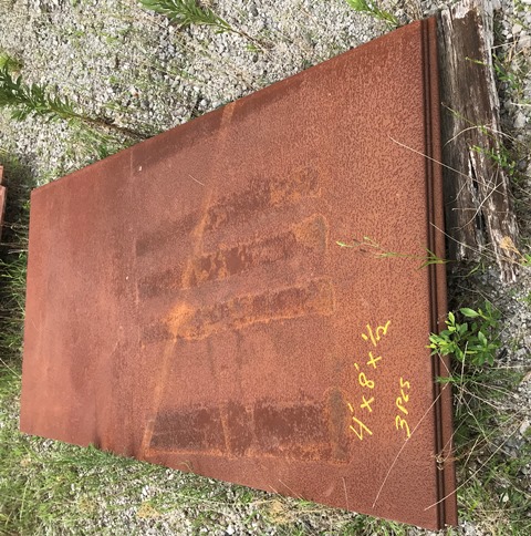 Steel Plate 4 ft x 8 ft X 1/2 in (Lot 105)
